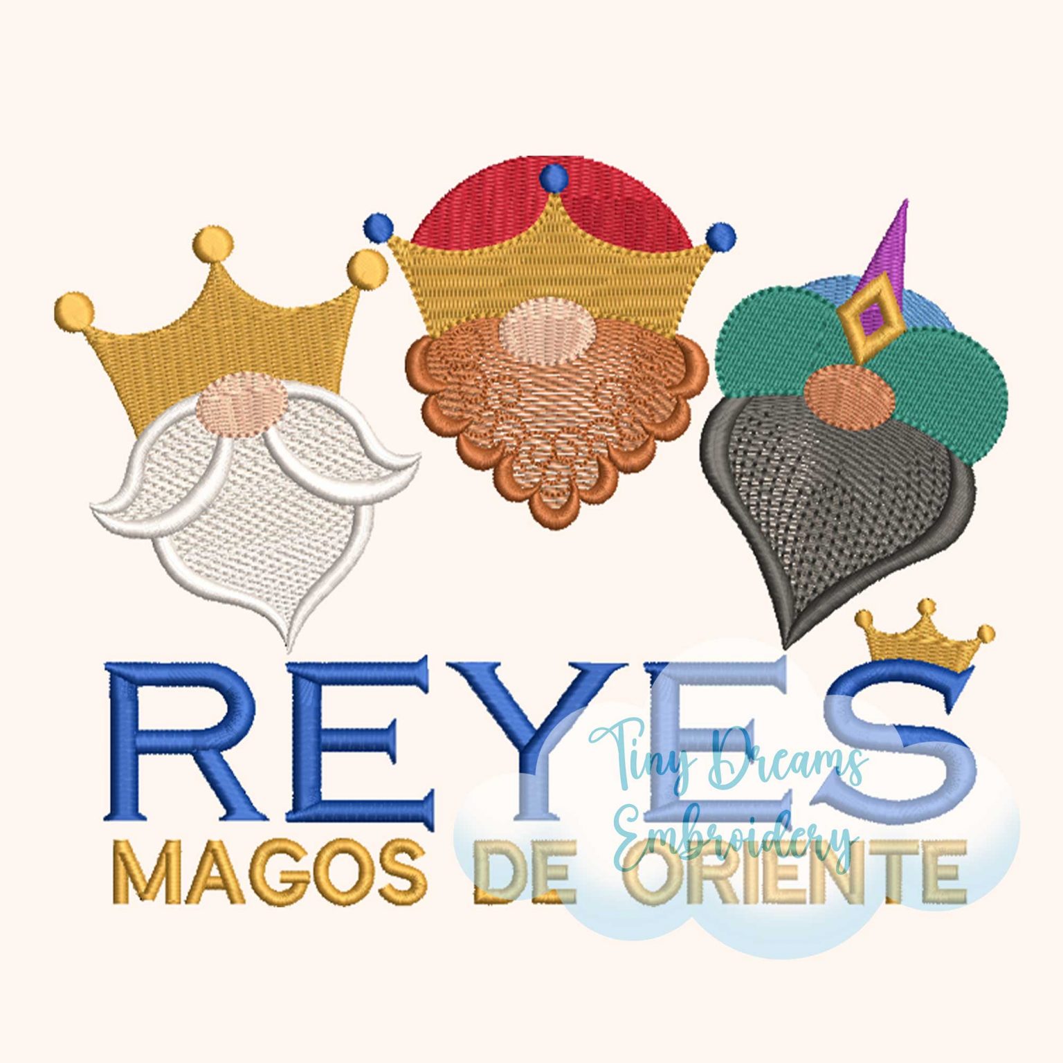 Reyes Magos Gnome Digital Machine Embroidery Design Three Wise Men ...