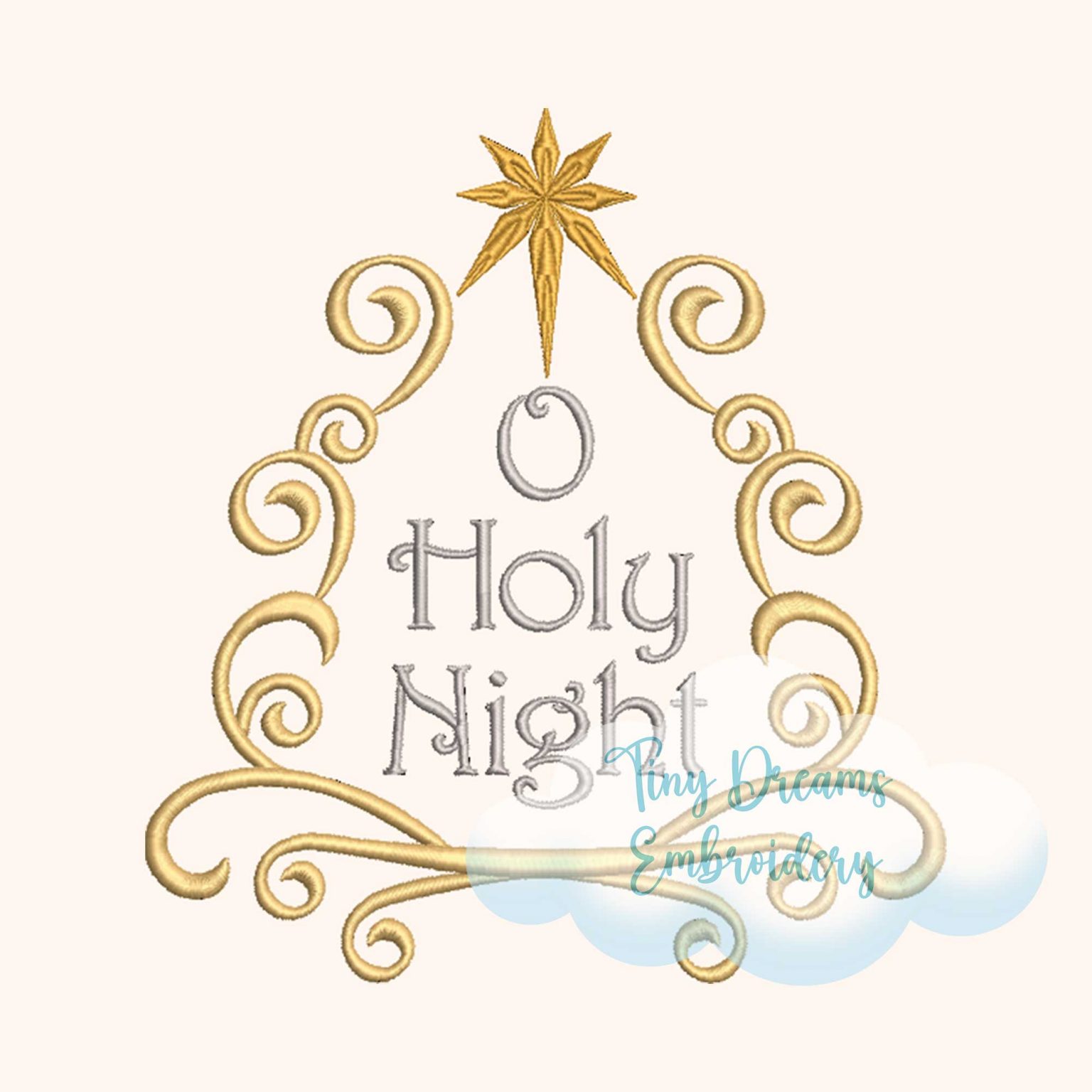 Holy Night Digital Machine Embroidery Design Christmas Nativity ...