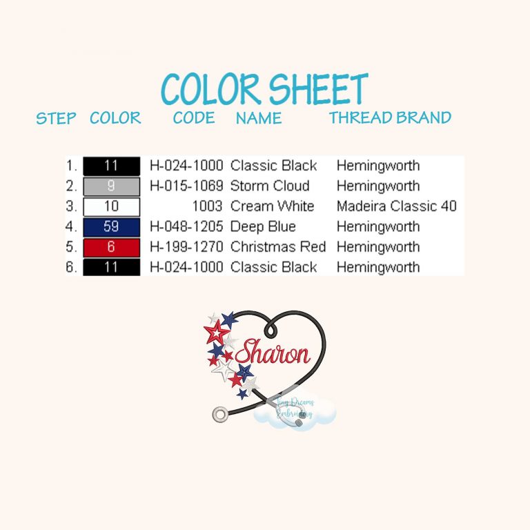 Nurse Star Digital Machine Embroidery Design Medical Monogram ...