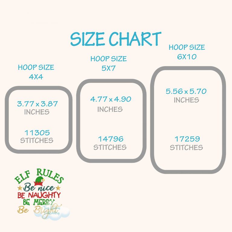 Elf Rules Digital Machine Embroidery Design Christmas Elf List Design ...