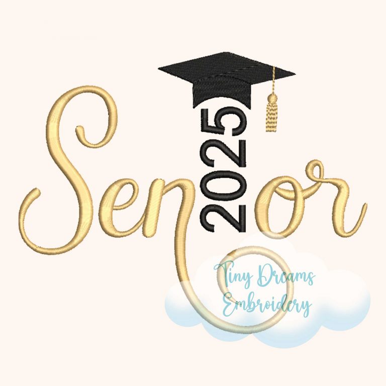 2025 Senior Graduation Digital Machine Embroidery Design ...