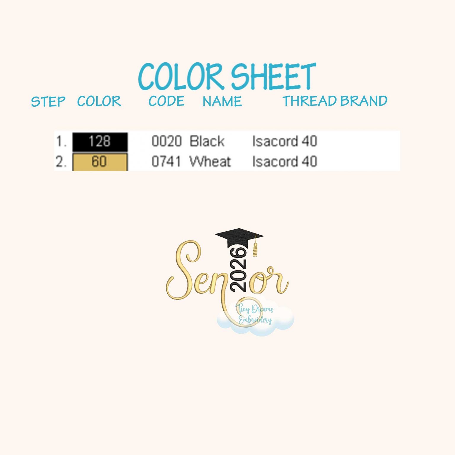 2026 Senior Graduation Digital Machine Embroidery Design ...