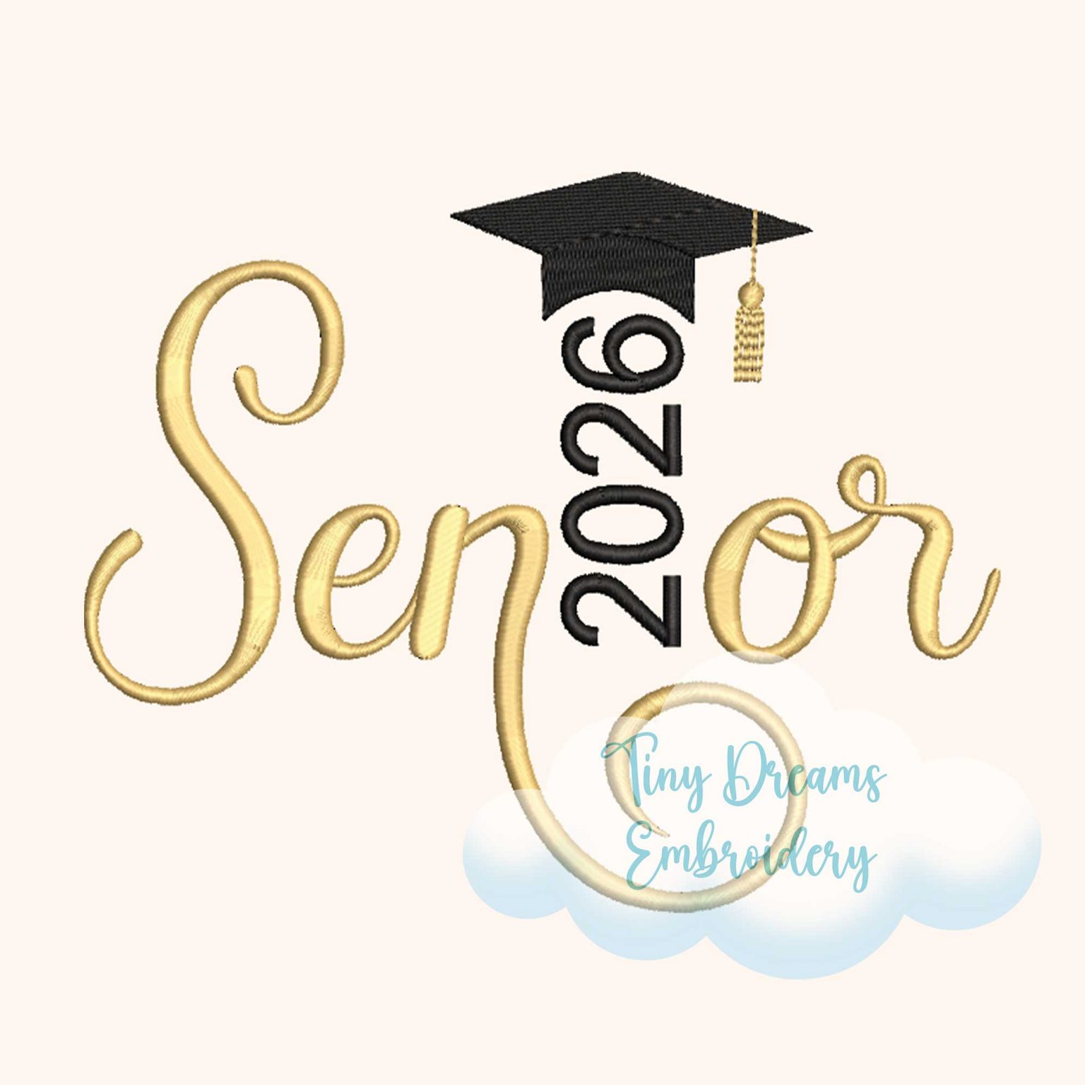 2026 Senior Graduation Digital Machine Embroidery Design ...